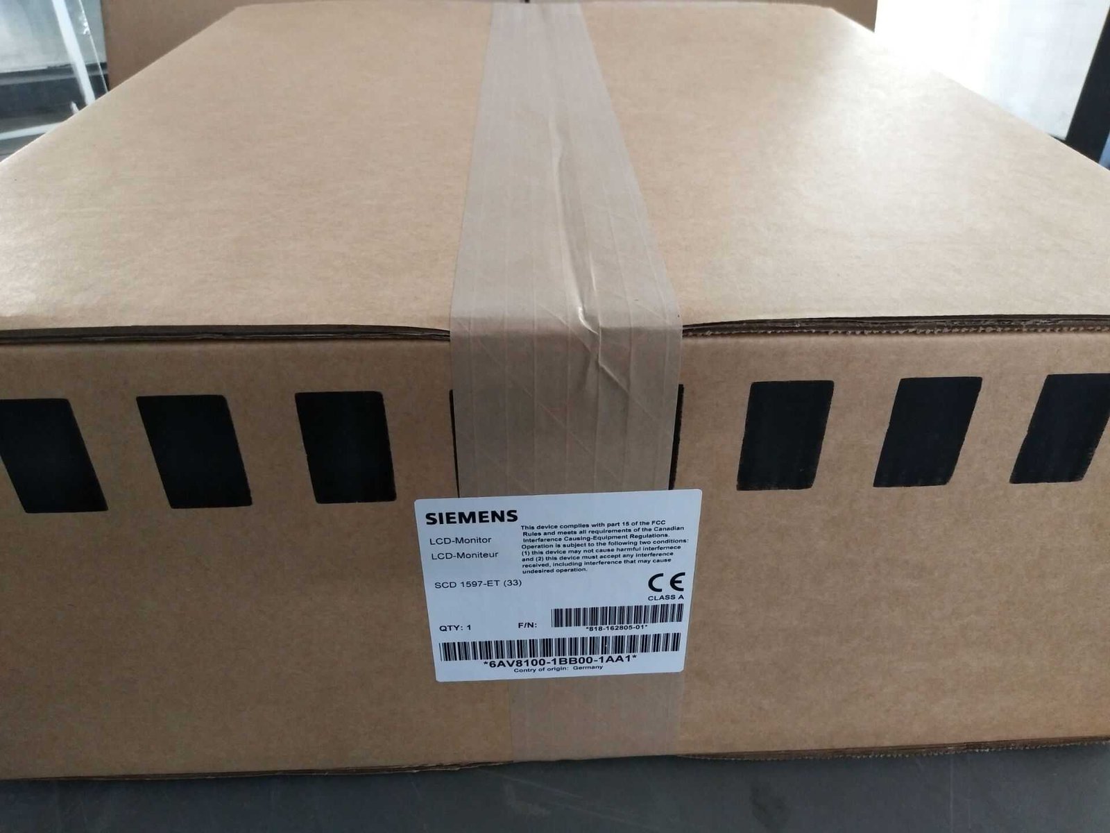 Sell & Wholesale 6AV8100-2BA00-0AA0 18" LCD MONITOR 1950/IP65 OPT. RESOLUTION: 1280X1024, 30-97 ...